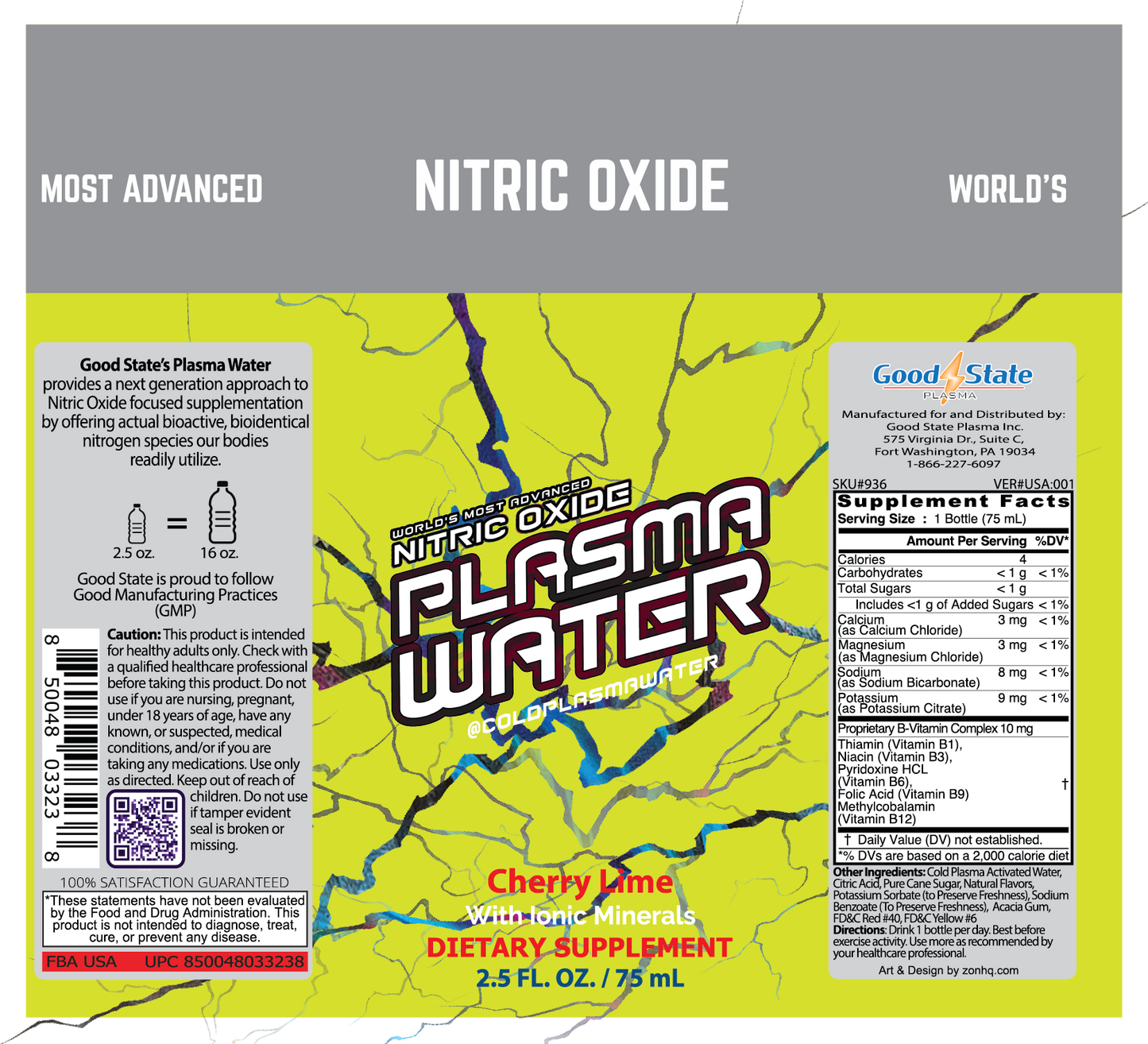 Ionic Plasma Water SHOT | Cold-Plasma | 2.5 oz. | Nitric Oxide | Plasm ...